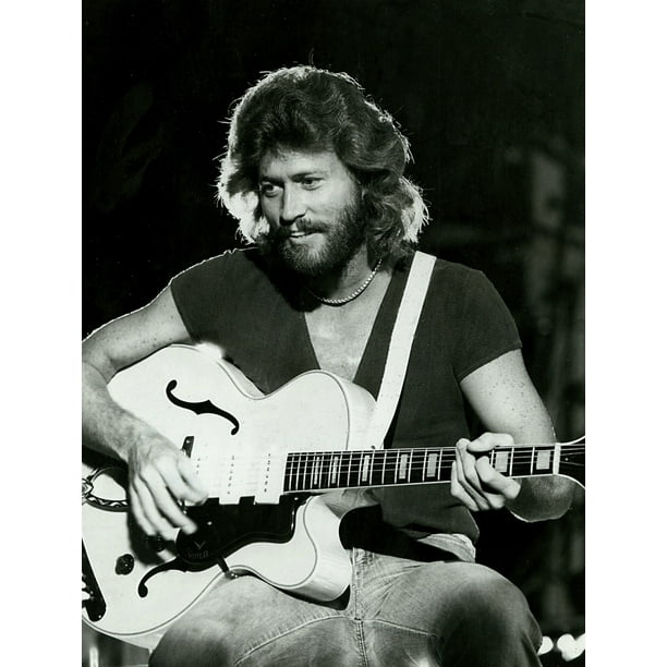 Barry Gibb Playing The Guitar Photo Print 24 X 30