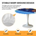 Astronomy Round Table Cover, Planets Saturn Sun Stars Galaxy Cosmic ...