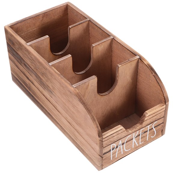 Danfoxer Acacia Wood Tea Bag Organizers, Tea and Sugar Packet Storage ...