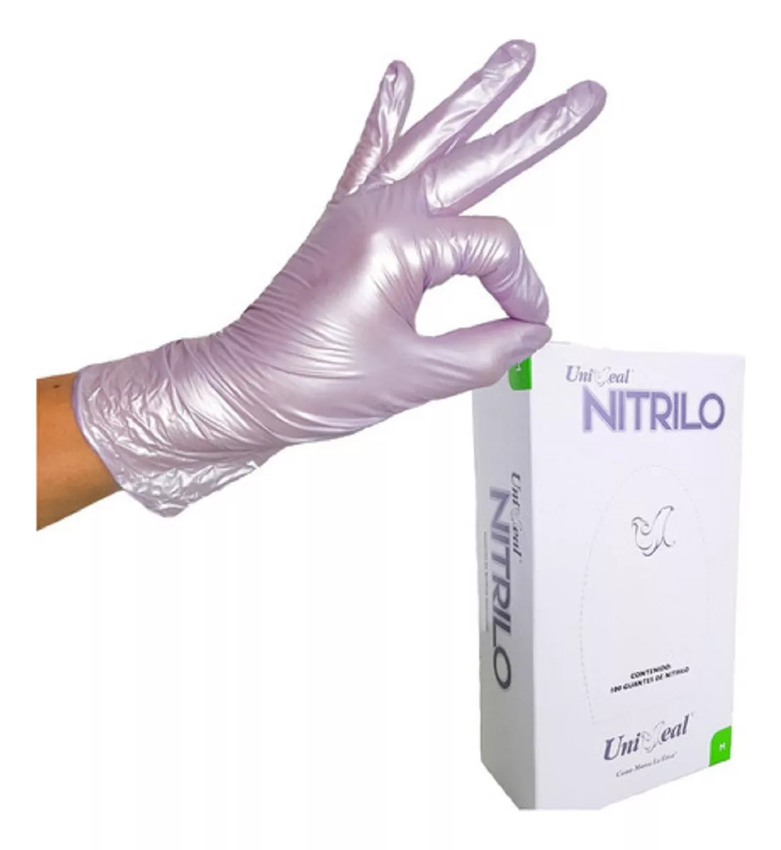 Guantes De Nitrilo Uniseal Colores Y Tallas 100pz | Walmart en línea