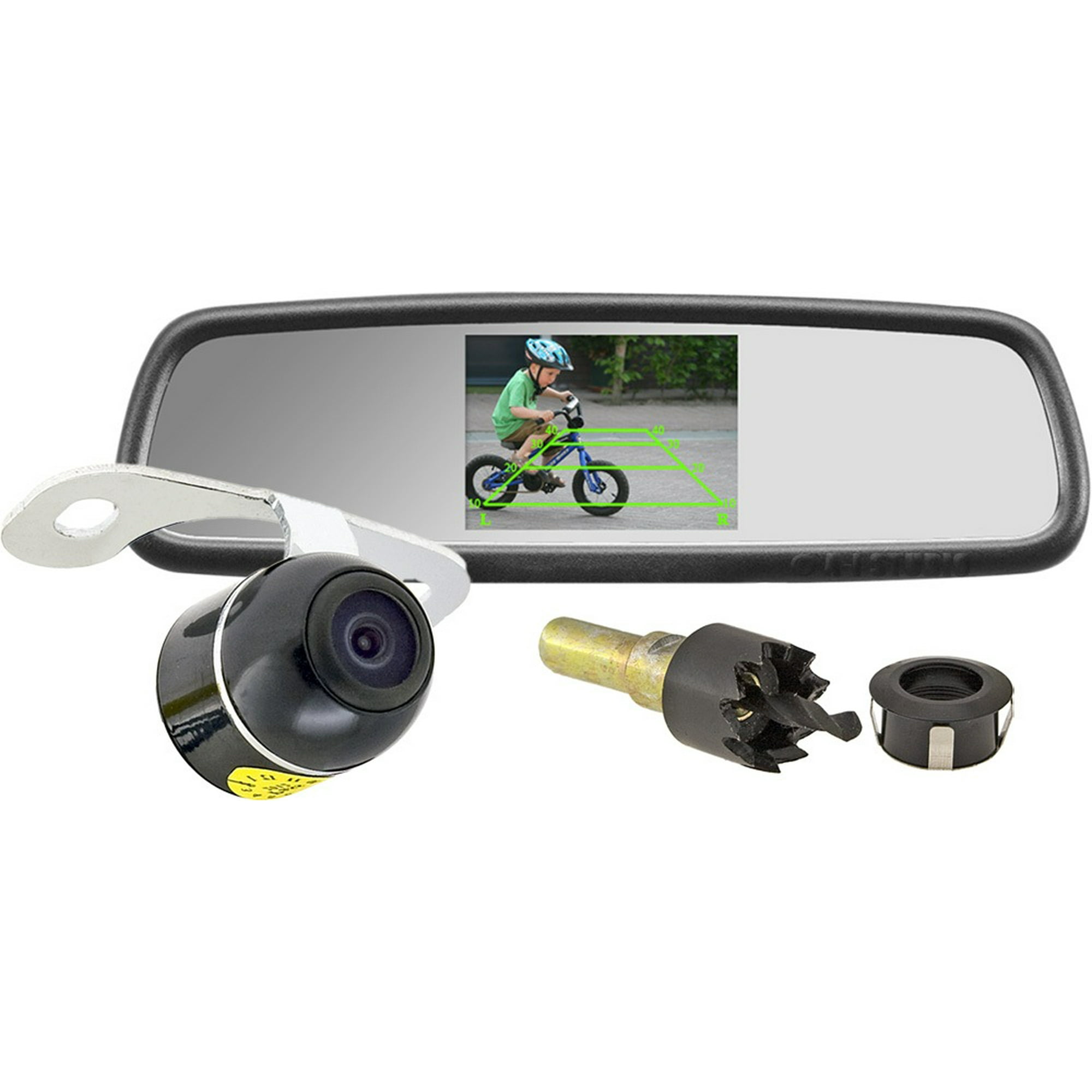 High Kick Digital 4.3″ Rearview Security System (Rear View Mirror with ...
