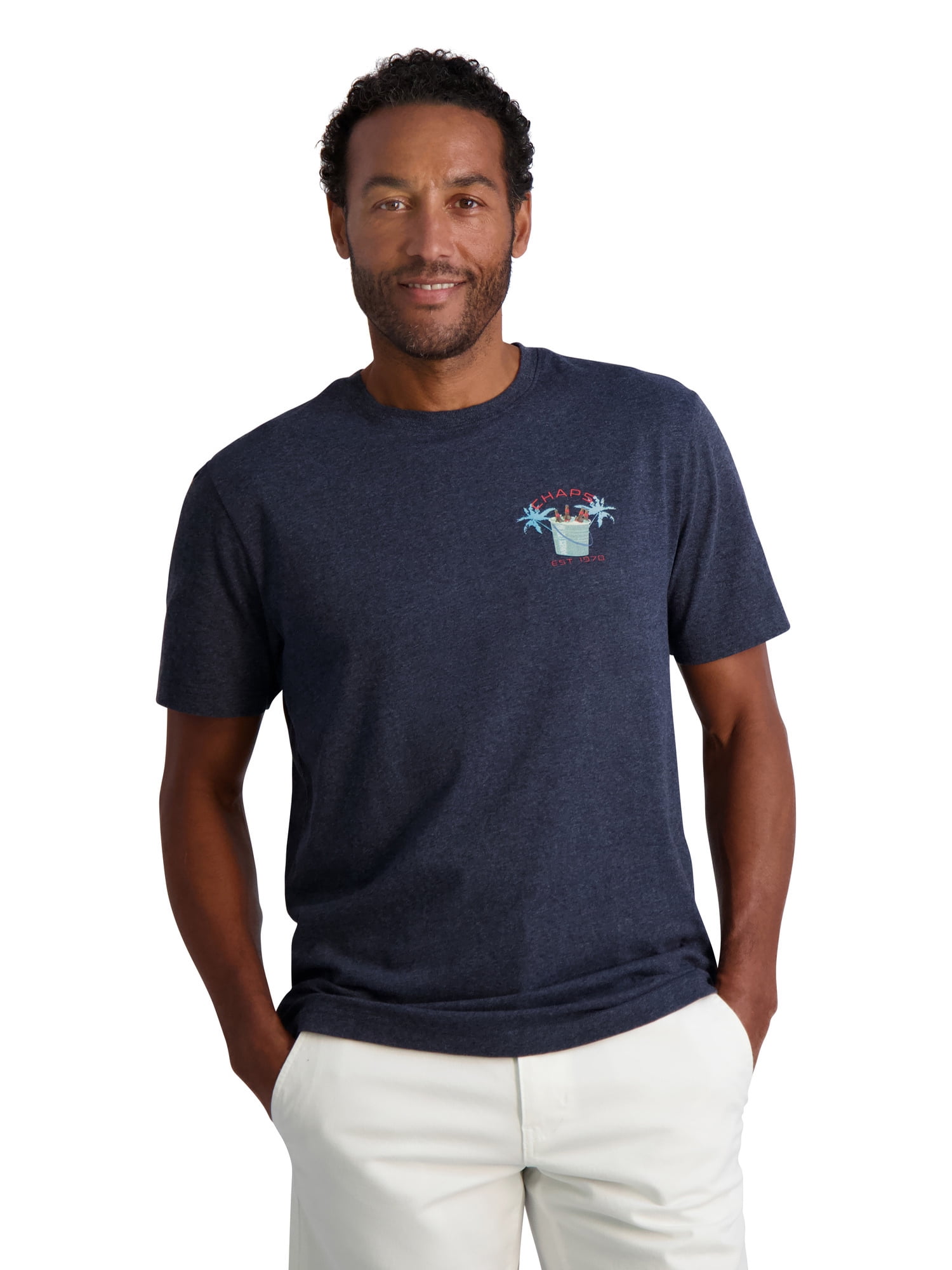 Chaps Men's Short Sleeve Graphic Tee -Sizes XS up to 4XB - Walmart.com