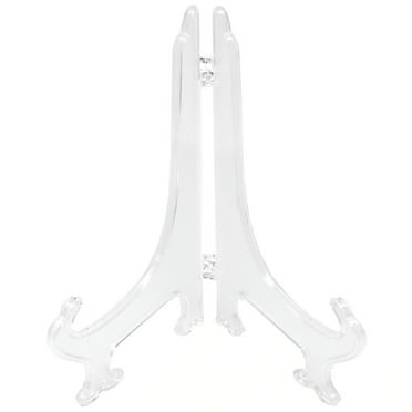 6" Heavy Duty Clear Acrylic Plate Display Stand Easel - Walmart.com