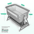 Cowiewie Removable Cradle Bassinet for Babies, Mobile with Storage ...