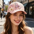 Bee and Floral Baseball Cap for Women Men, Adjustable Lightweight ...