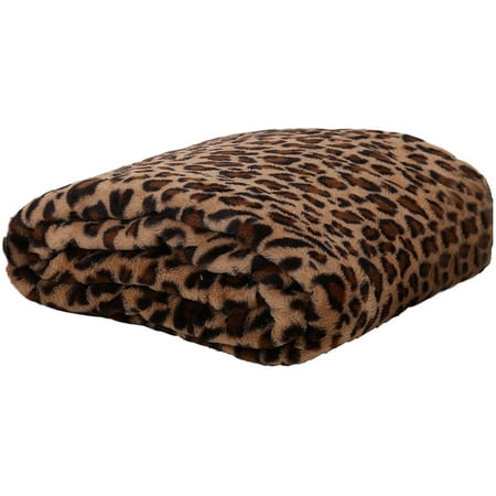 Leopard Print Blanket, Super Soft Printed Animal Leopard Skin Faux Fur ...