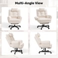 CQSXDA Cross Office Chair with Flip-Up Arms & Headrest, 135° Recline ...