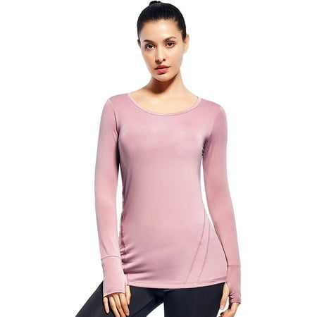 Zengjo Long Sleeve Workout Shirts for Women | Walmart Canada