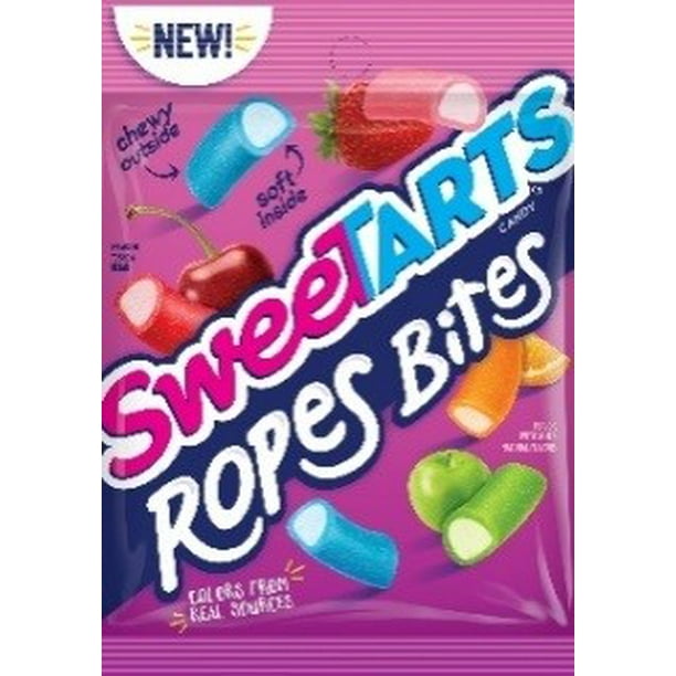 Sweetarts Ropes Soft & Chewy Bites Assorted Fruity Flavors 5.25oz ...