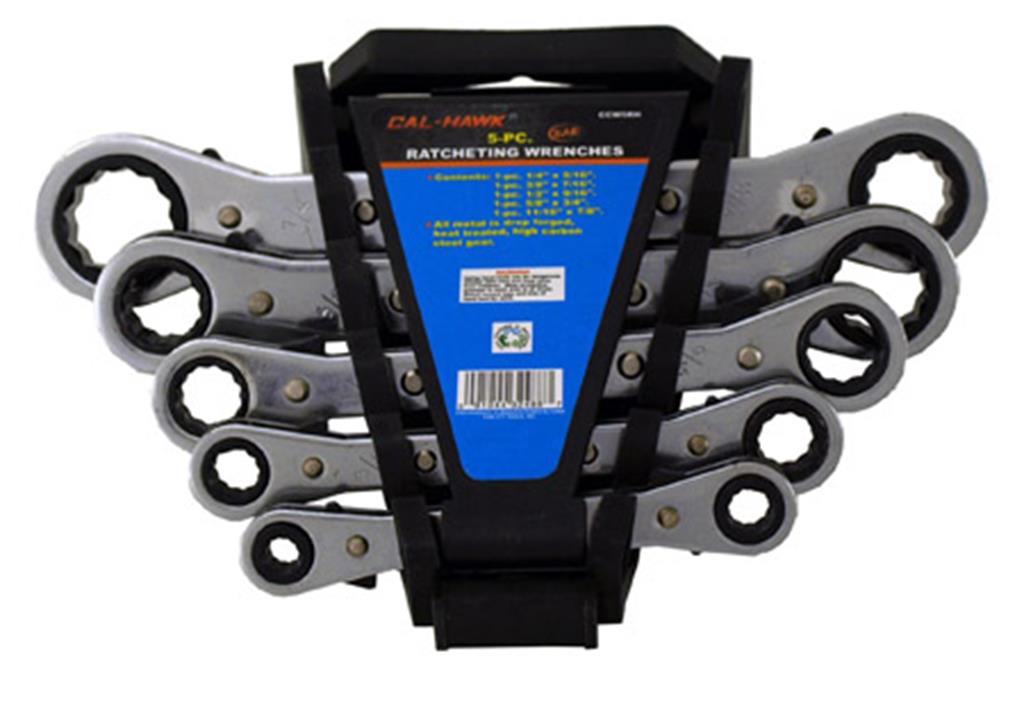 Cal Hawk Tools 5-pc. Ratcheting Wrenches - SAE - Walmart.com