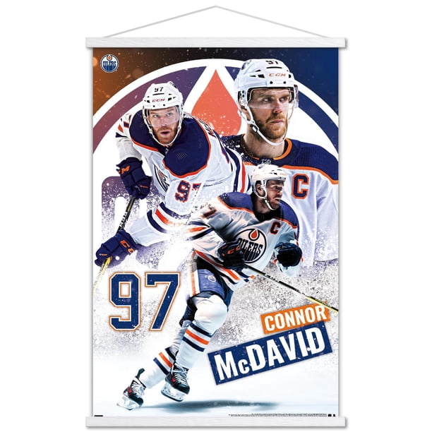 NHL Edmonton Oilers - Connor McDavid 22 Wall Poster with Magnetic Frame ...