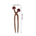 BESTYASH U Shaped Hair Stick Wooden Hair Fork Hair Styling Tool for ...