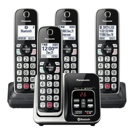 Panasonic, Corded Phone with Bluetooth, Kx-tg9542b, Black - Walmart.com