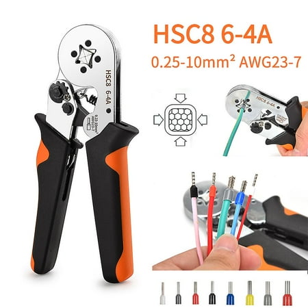 Hsc8 6-6/6-4a Ferrule Crimping Tool Kit Multifunctional Wire Stripper Pliers Set Self-adjusting ...