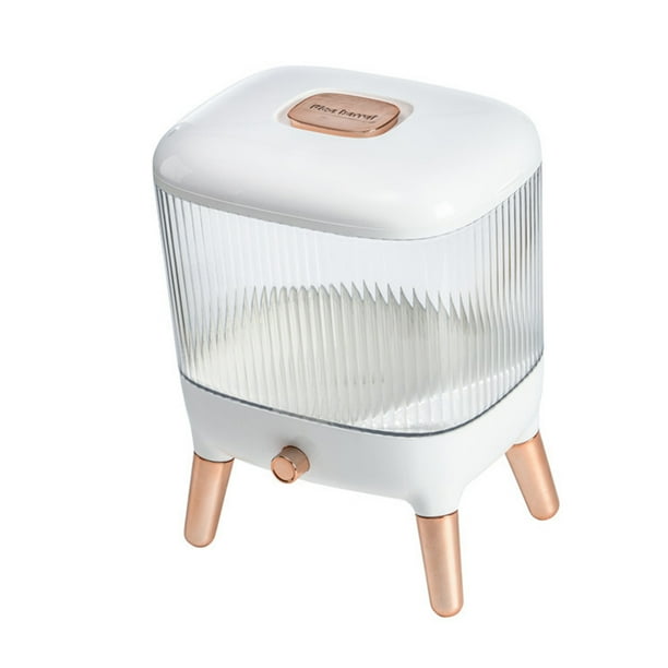 Xinxinyy Rice Bucket with Lid Dispenser Food Sealed Transparent Storage ...