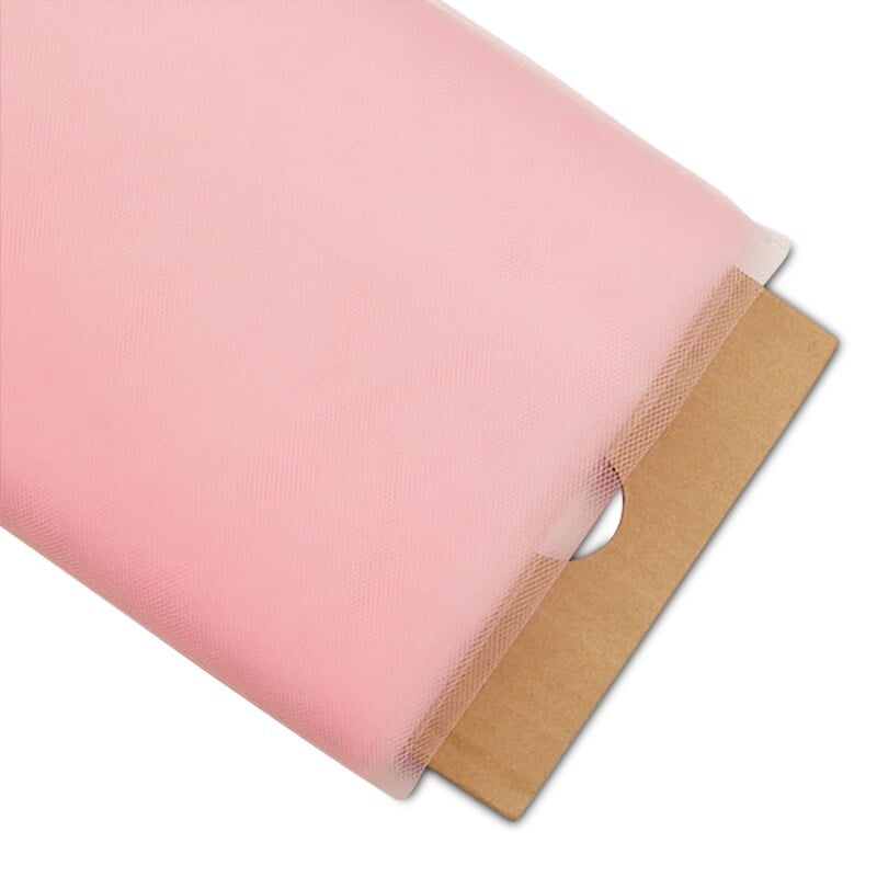 54" X 40 Yards Light Pink Polyester Tulle by Paper Mart - Walmart.com