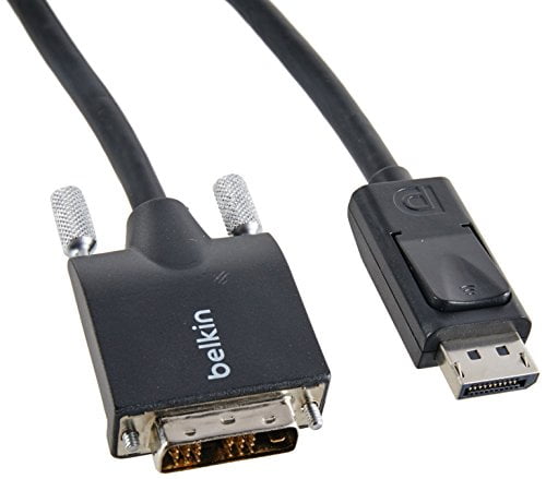 Belkin F2CD002b06-E DisplayPort-Male to DVI-D-Male Cable (6 Feet Black ...