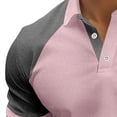 Dagugfen Golf Shirts for Men Mesh Breathable Color Blocked Lapel Neck ...