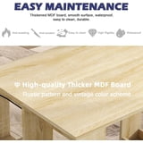 Coewske Wooden Dining Table Small Rectangle Kitchen Table w/ Storage ...