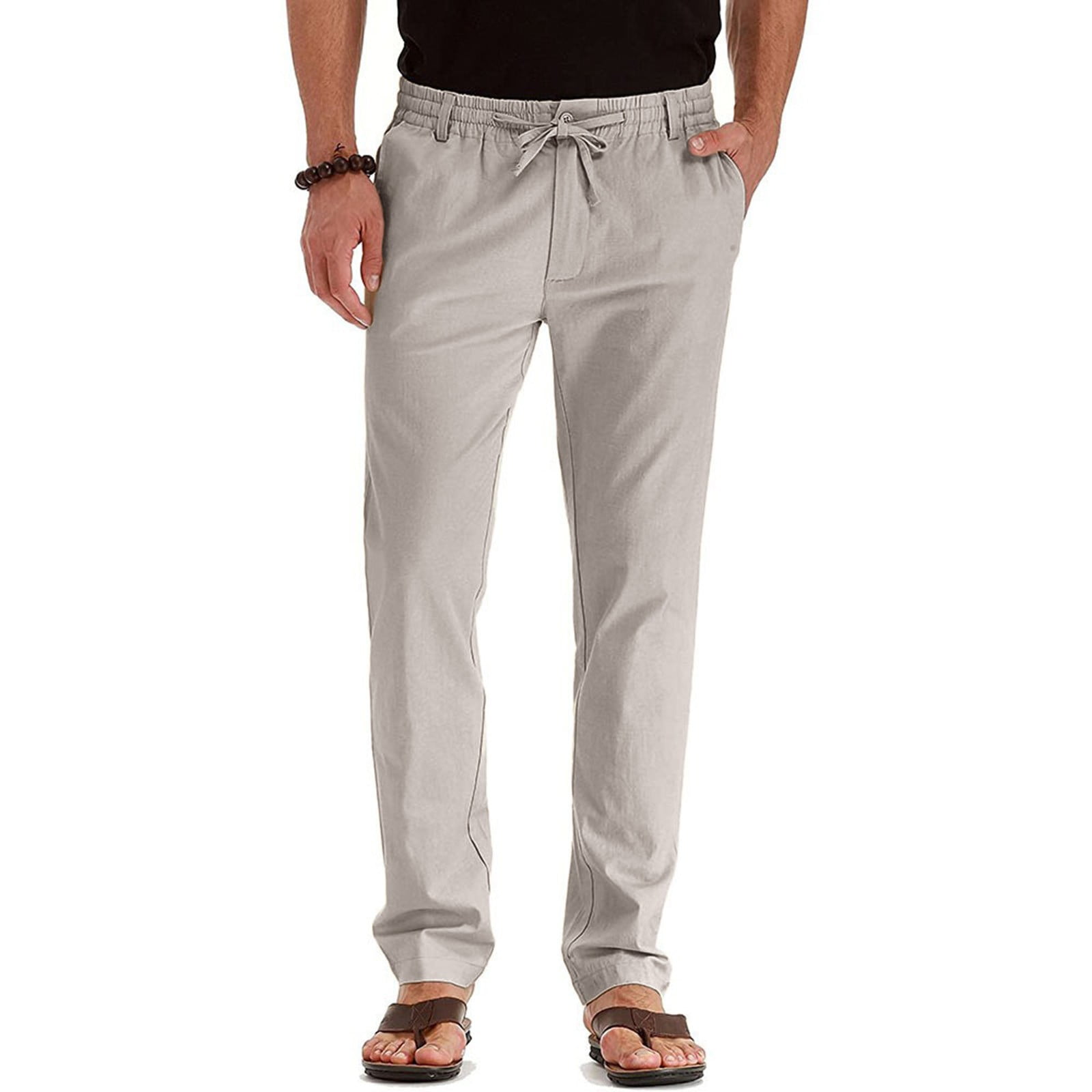 Click here for Ediodpoh Casual Pants Have Elastic Waistband And Z... prices