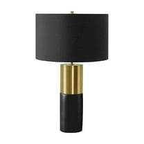 Lighting, 25"H, Table Lamp, Black Concrete, Black Shade, Contemporary ...