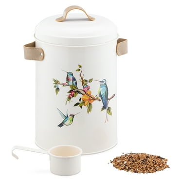 Buddeez 16 QT. Bird Seed Storage Dispenser, Plastic Container with Lid ...