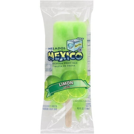 Helados Mexico Lime Premium Fruit Bar, 4 oz - Walmart.com