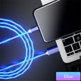 Glowing Cable Mobile Phone Charging Cables LED light Micro USB Type C ...
