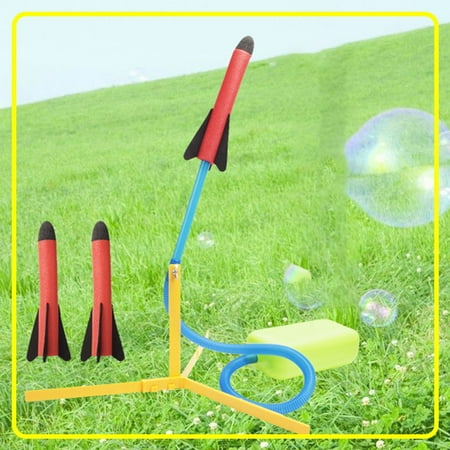 Kids Air Pressed Rocket Launcher Step Pump Children's Foot Toy Rocket ...