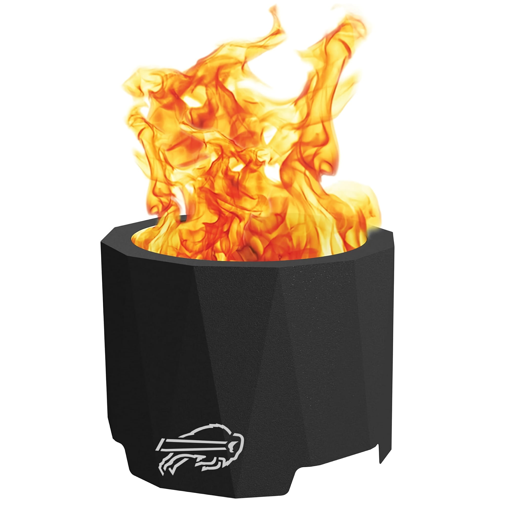 Smokeless Outdoor Fire Pit - 55×40 cm Steel Round Dual-Fuel Wood ...