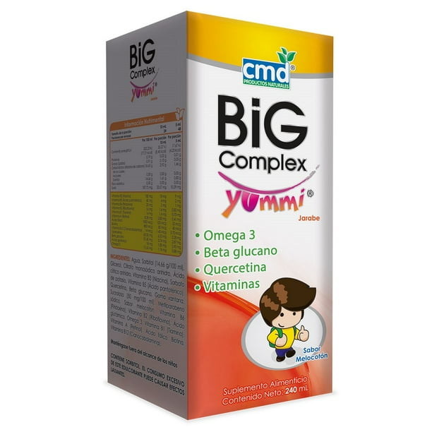 BIG COMPLEX YUMMI, VITAMINAS Y MINERALES. CMD JBE C/240 ML | Bodega ...