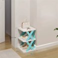 Folding Shoe Rack Multi-Tier Space-Saving X-Shaped Shoe Tower for ...