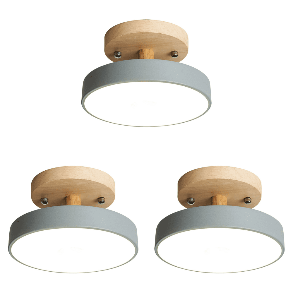 Luminaria Techo LED Fácil Instalación Regulable para Pasillo (gris ...