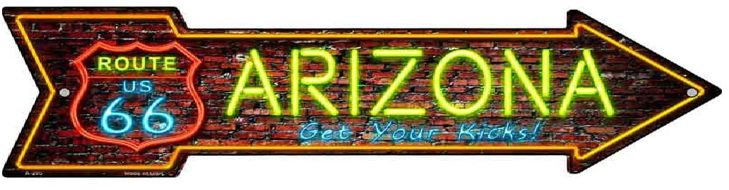 Arizona Route 66 Metal Arrow Sign A-295 - Walmart.com