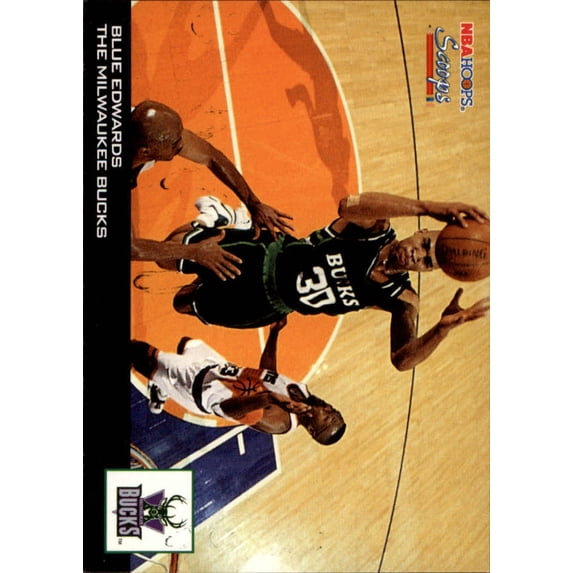 1993-94 Hoops Scoops #HS15 Blue Edwards NBA Basketball Trading Card ...