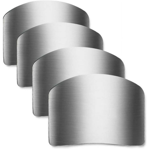 Stainless Steel Finger Guard, Kitchen Finger Protector, 4 Pcs of Knife ...