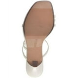 WILD PAIR Womens White Cushioned Toe Loop Strappy Stretch Lenore Square ...