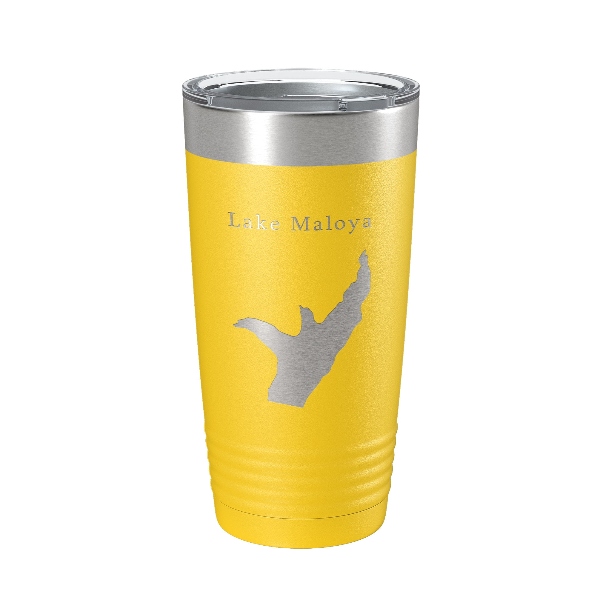 Lake Maloya Map Tumbler Travel Mug Insulated Laser Engraved Coffee Cup ...