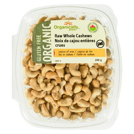 Organically Yours Gluten Free Raw Whole Cashews | Walmart Canada