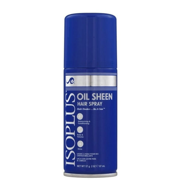 Isoplus Oil Sheen Hairspray Regular 2 Oz.,Pack of 3 - Walmart.com