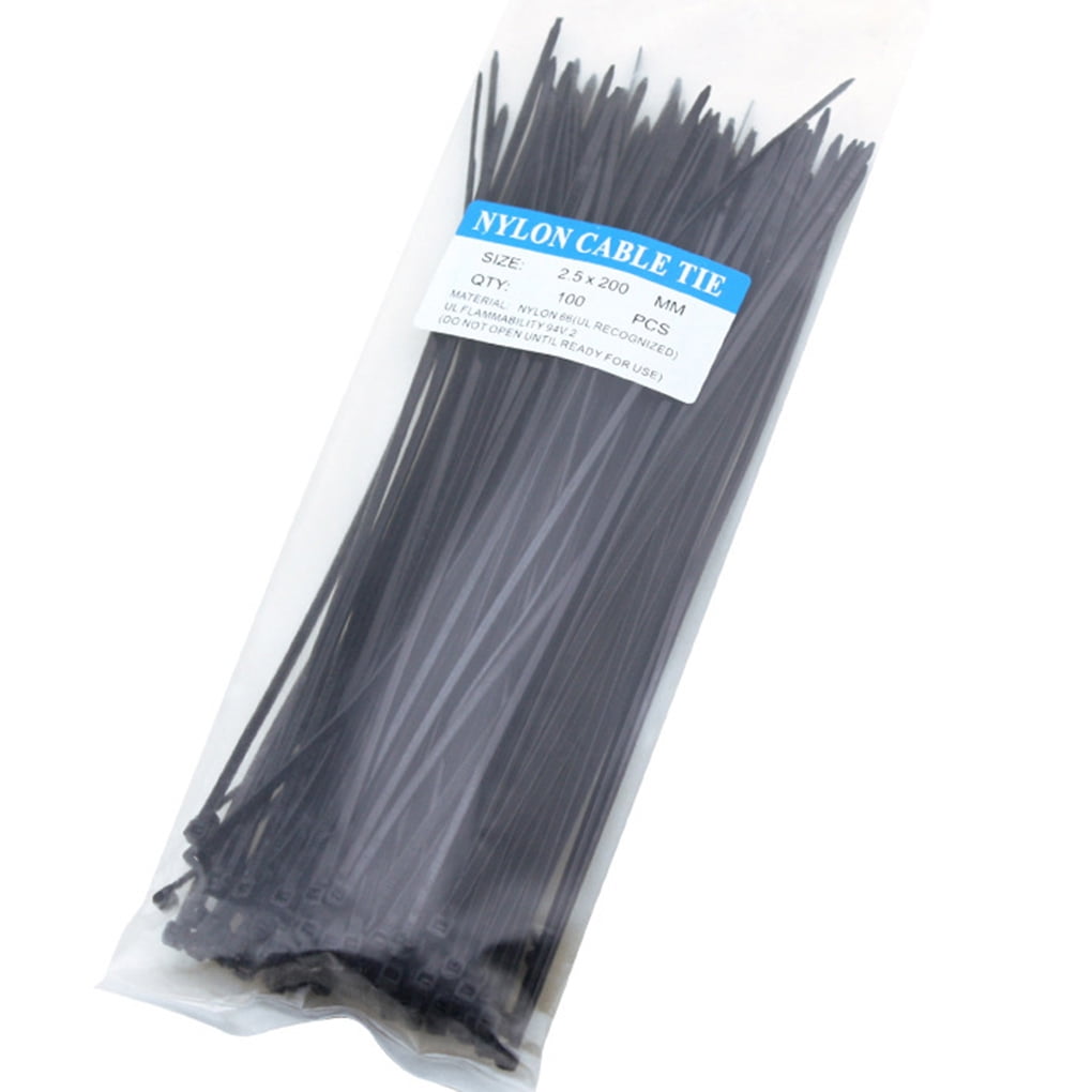 Linyer 100 Pieces Cable Tie Portable One-off Anti-rust Self-locking ...