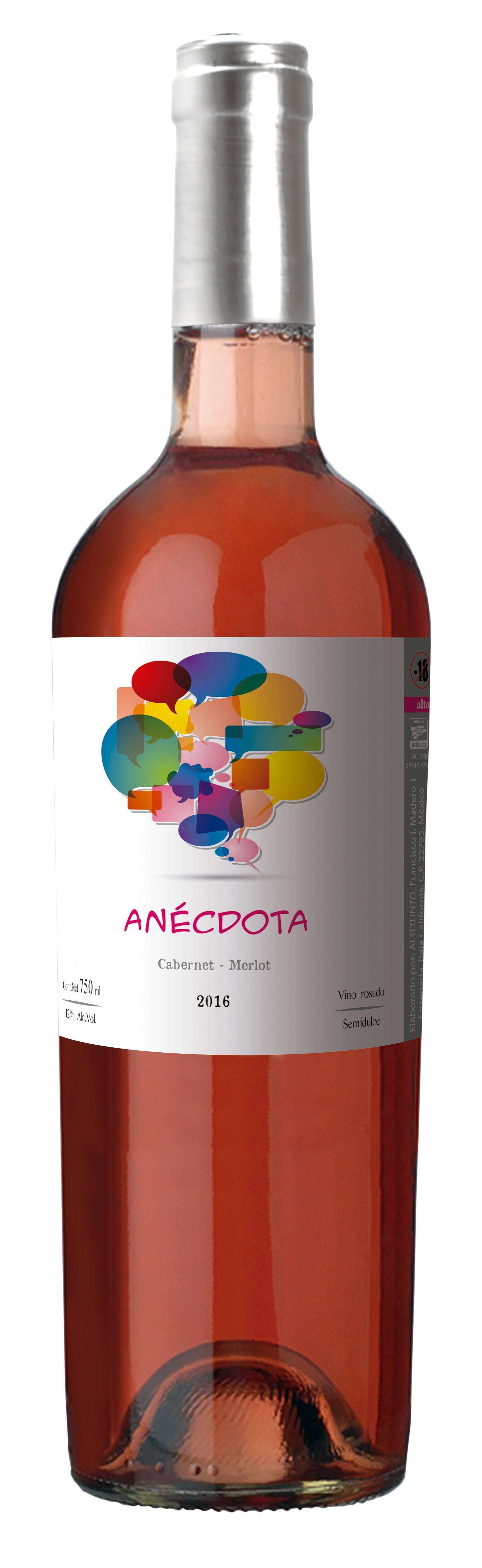 Vino Rosado Altotinto Anécdota Rosado 750 ml Vid Mexicana Vino Rosado ...