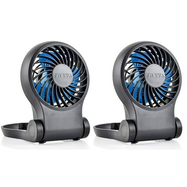 Treva 5 inch Portable Battery Powered 2 Speed Desktop Fan, Gray ...