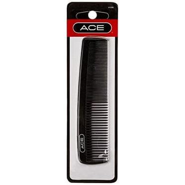 Professional Quality 5" Heavy Duty Pocket Comb, Unbreakable, Black, 4 ...