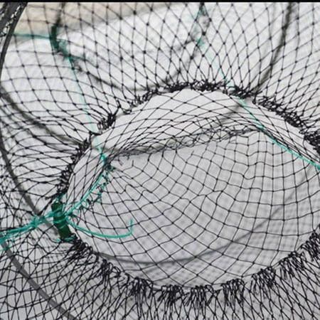 Foldable Mesh Crab Net Crayfish Lobster Fishing Net Shrimp Prawn Hand ...