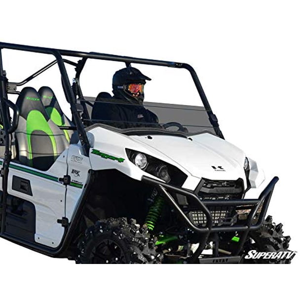 SuperATV Half UTV Windshield for 2016+ Kawasaki Teryx 800/4 800|1/4 ...