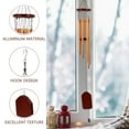HEALEEP Garden Hanging Wind Chime Aluminum Reddish Brown 1Pcs 22.4X3 ...
