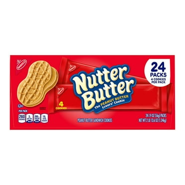 Nabisco Nutter Butter Peanut Butter Cookies, Original Nut Flavor, 12 ...