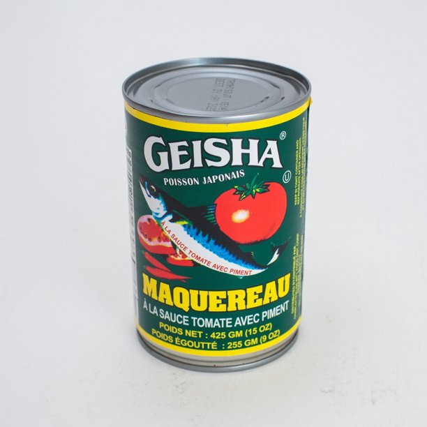 Geisha Mackerel in Tomato Sauce with Chili - Mackerel Canned Fish ...