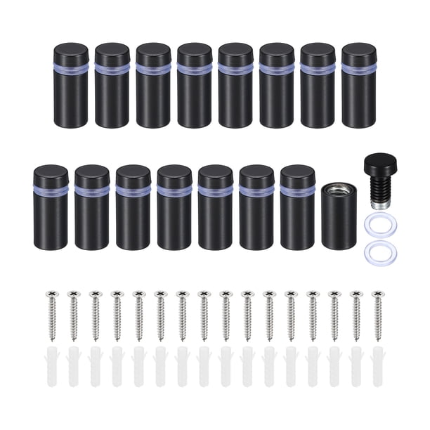 Unique Bargains 1/2 x 1 Inch Sign Standoff Screws, 16 Set Stainless ...